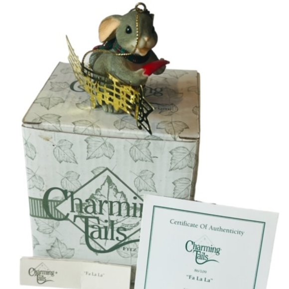 Fitz and Floyd | Holiday | Charming Tail Figurine Fitz Floyd Mouse ...